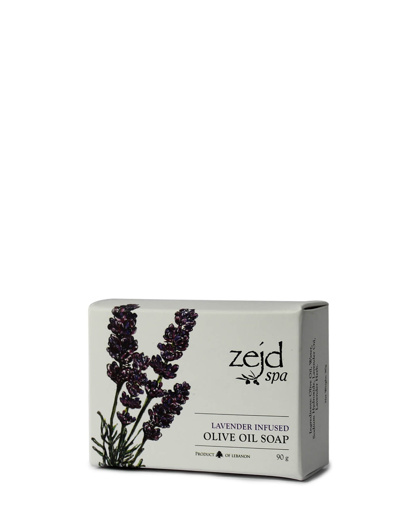 Lavender Infused Olive Oil Skin Cleansing Soap Bar | 90 g – Zejd
